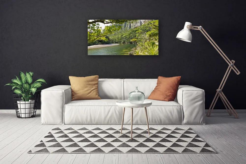 Obraz na plátně Jezero Příroda 140x70 cm