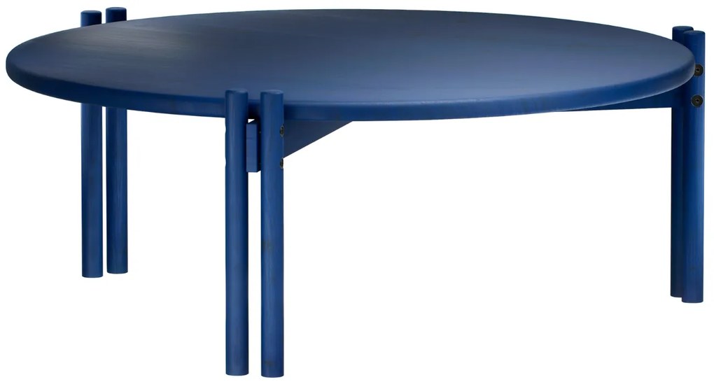 OnaDnes -20% Modrý dřevěný konferenční stolek Karup Design Sticks 80 cm