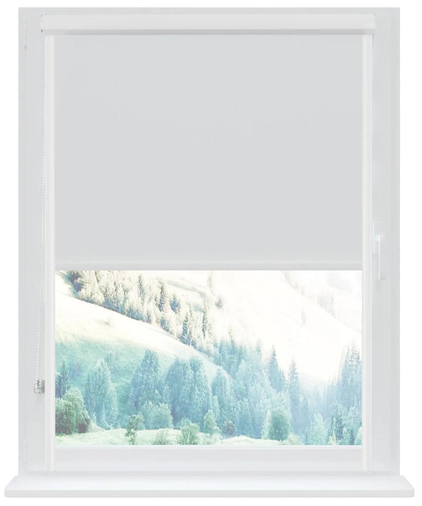 Dekodum Klasická mini roleta v bílé kazetě, barva látky Bílá Šířka (cm): 68, Výška (cm): Standardní (do 150 cm), Strana mechanismu: Práva