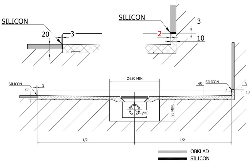 Polysan MIRAI sprchová vanička z litého mramoru, obdélník 110x90x1,8 cm, pravá, bílá, 73176