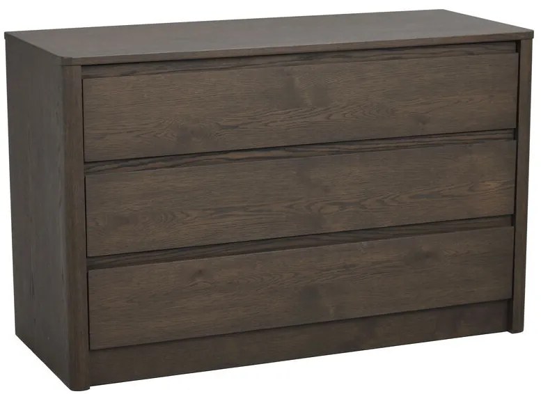 ROWICO Dřevěná komoda MELSTONE 110x45 cm tmavě hnědá