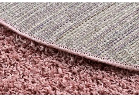 Dywany Luszczow Dětský kusový koberec SOFFI kulatý, shaggy 5 cm růžový Rozměr koberce: 80 cm KRUH