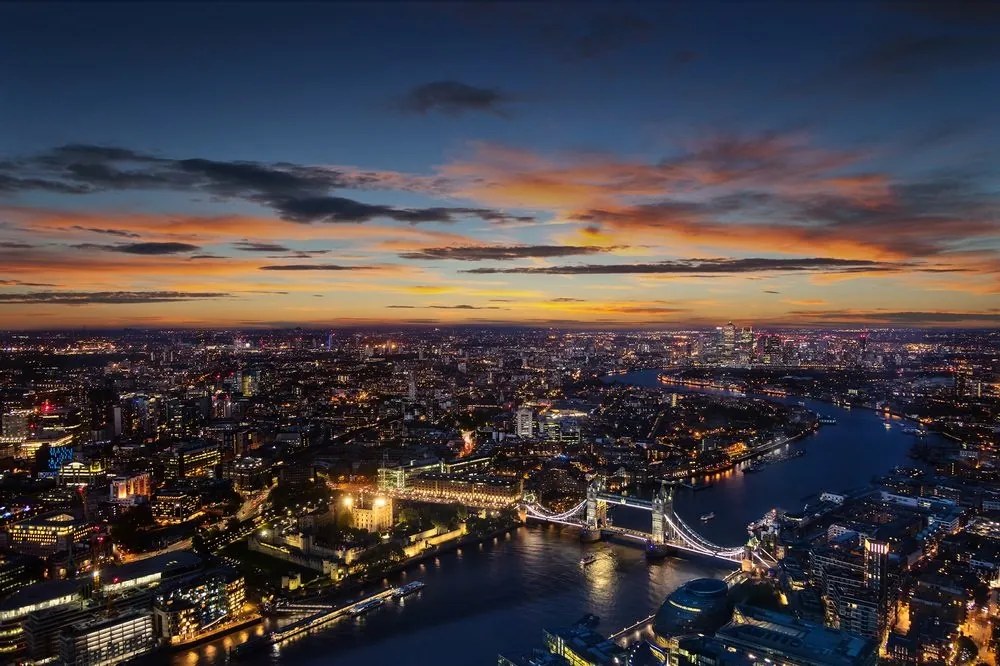 Fototapeta pohled na Tower Bridge - 150x100 cm