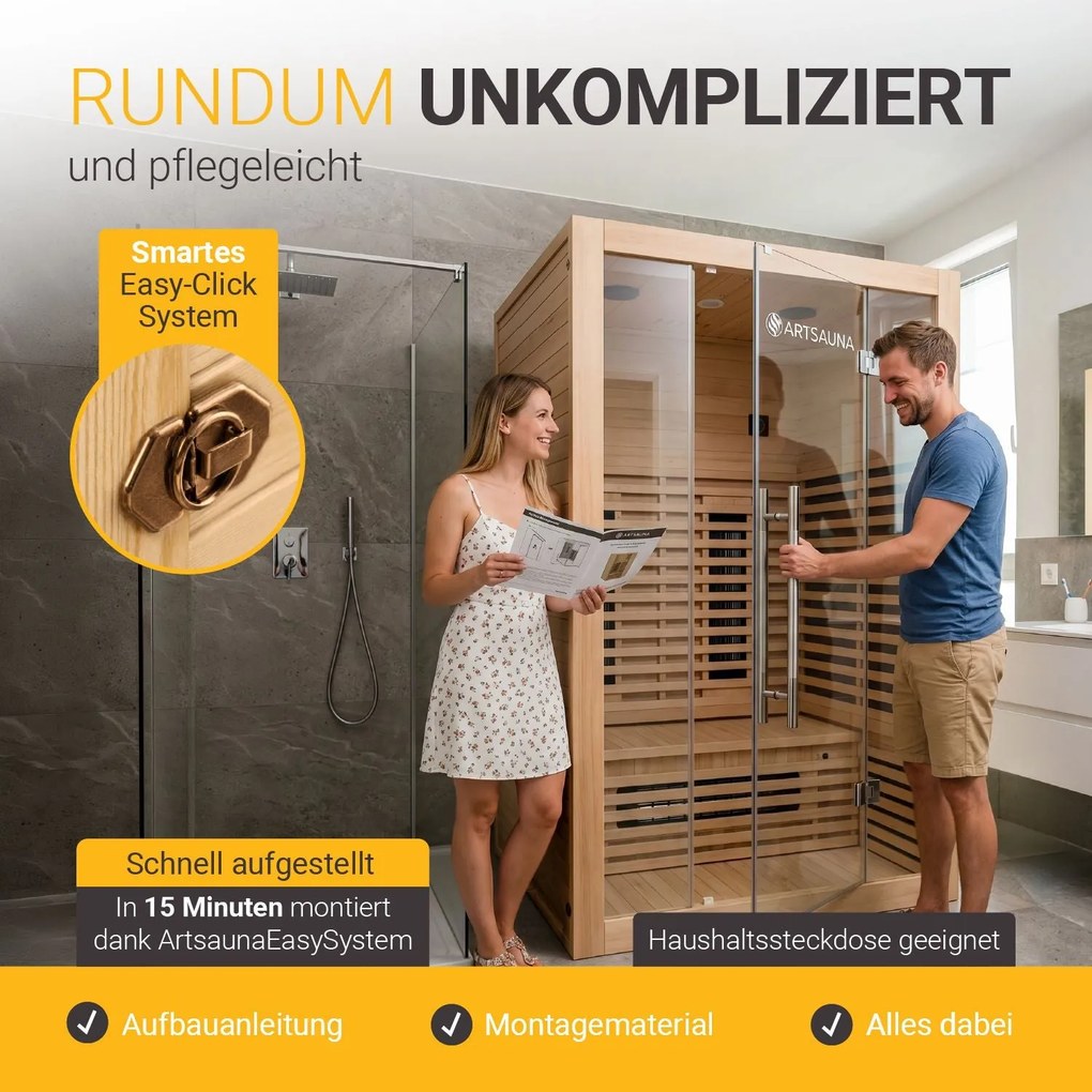 Artsauna Infrasauna Trondheim 120, přírodní