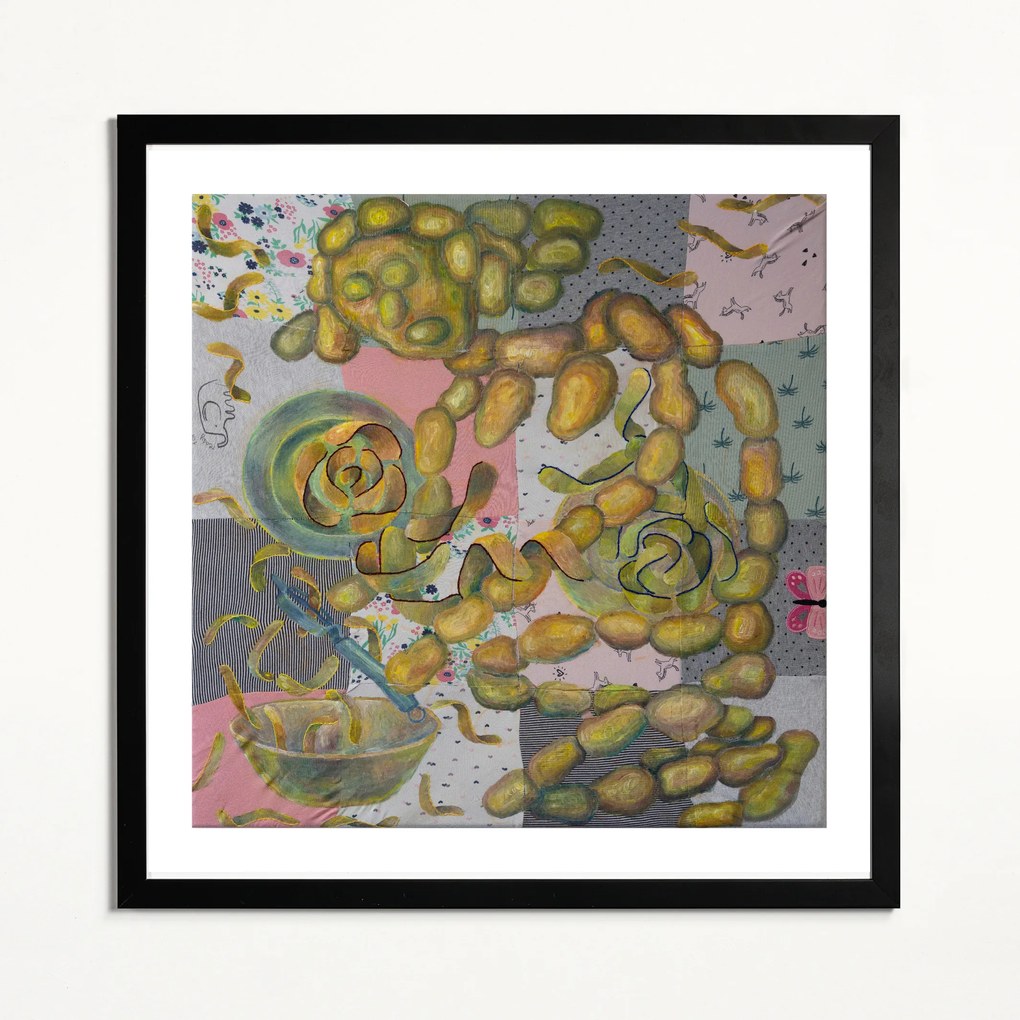 Daniela Krajčová | Obal na vajíčka Rám: Bez rámu, Velikost: 40 x 40 cm