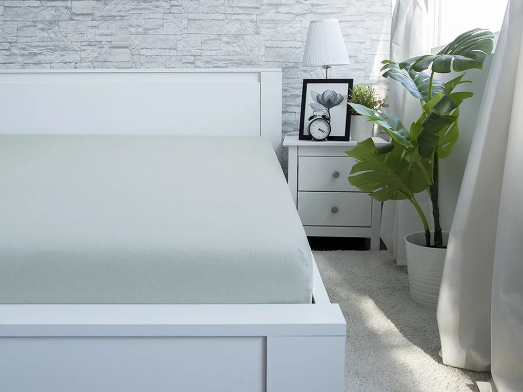XPOSE® Dětské jersey prostěradlo Exclusive - světle šedé 70x140 cm