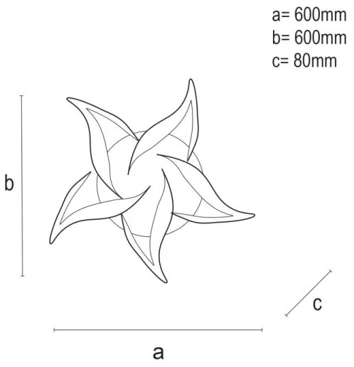 LED Stmívatelný přisazený lustr LED/100W/230V 3000-6500K + dálkové ovládání