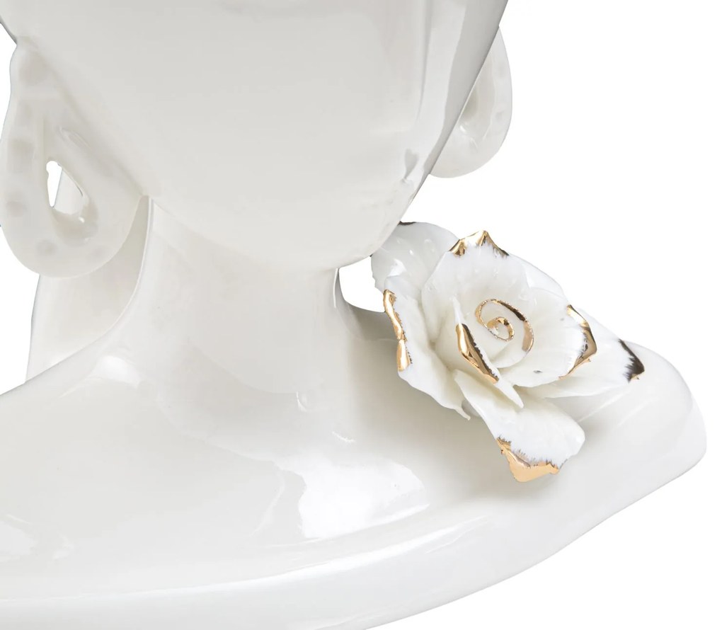 Bílá váza Mauro Ferretti Pastina, 21x21,7x14 cm
