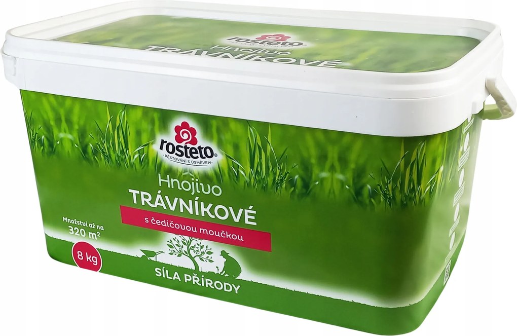 Hnojivo Rosteto s čedičovou moučkou trávníkové 8 kg