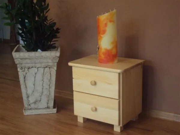 Bart Noční stolek Jola z masivu - Barva borovice