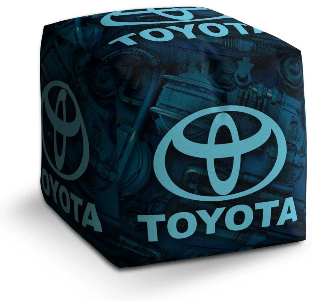 Sablio Taburet Cube Logo Toyota Motor: 40x40x40 cm