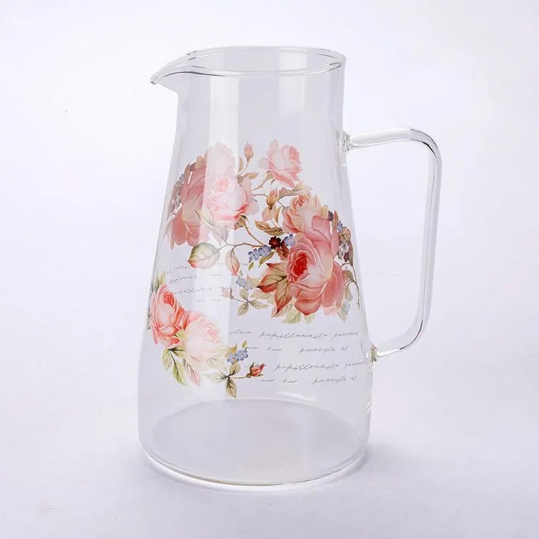 Skleněný džbán RŮŽE 1450 ml