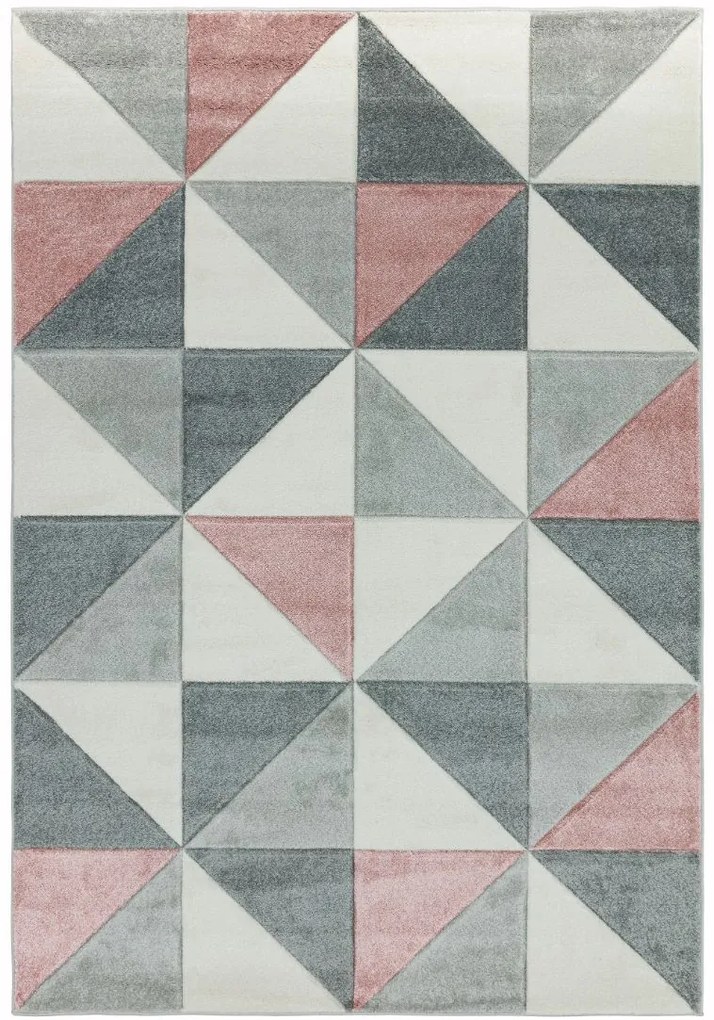 Růžový koberec Furla Cubic Pink Rozměry: 120x170 cm