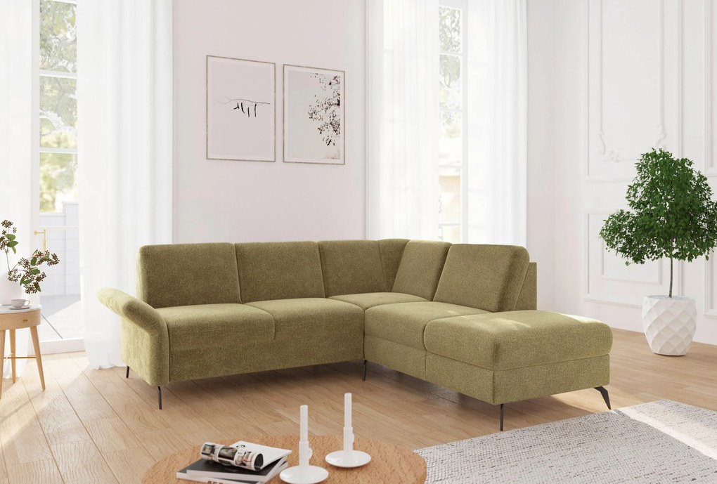 XXXLutz ROHOVÁ SEDAČKA, textil, olivově zelená Sit & More - Sedací soupravy - 00014401617C