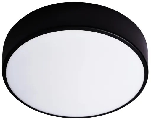 Koupelnové stropní svítidlo se senzorem CLEO 3xE27/24W/230V pr. 40 cm černá IP54
