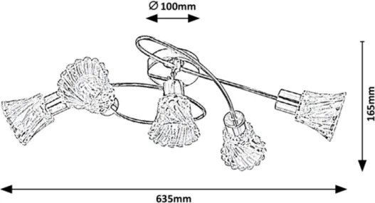 Rabalux - Bodové svítidlo 5xE14/40W/230V