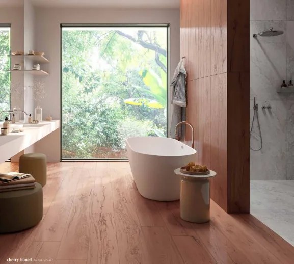 Dlažba Bottega Tiles Feelwood Cherry 20x120 Honed Rett. (B71036)