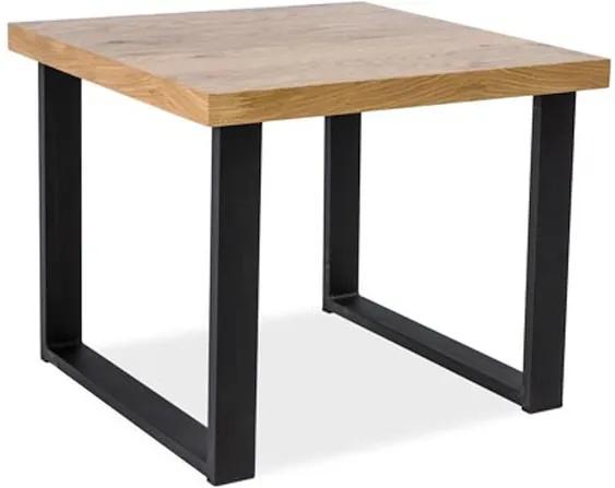 Příruční stolek černý/dub, UMBERTO C