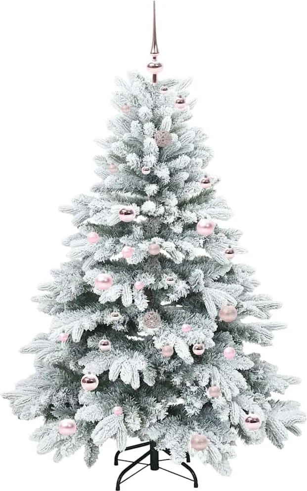 Umělý vánoční stromeček s 150 LED diodami Bílá 150 cm PE a PVC 3397603