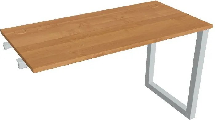 Hobis Kancelářský pracovní stůl k řetězení Hobis UEO 1200R, bílá RAL 9016, deskaakát