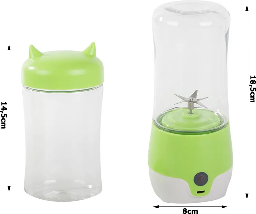 Verk Group Blender na smoothie prenosny usb bezdrátový hrnek pojemnik na koktail
