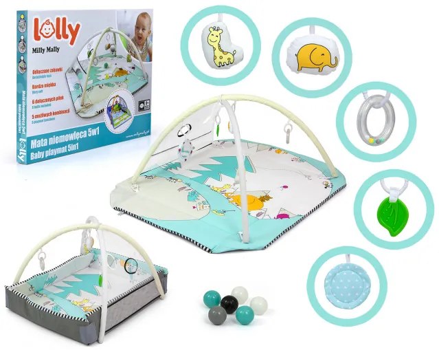 Hrací podložka pro děti Lolly Elephant 5v1