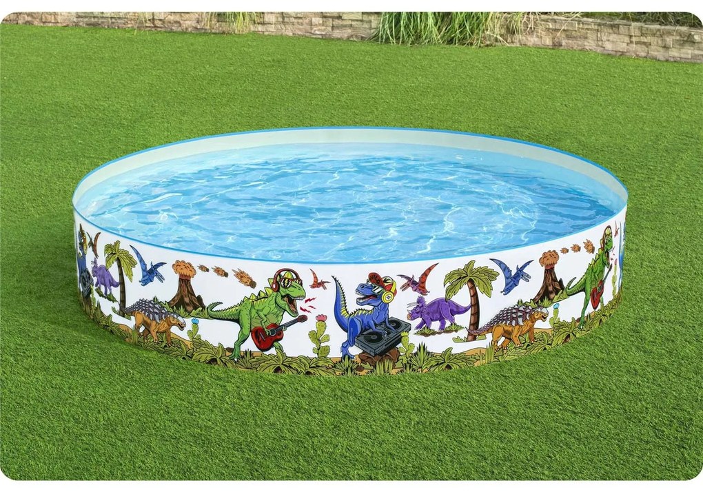 Dinosauři dětský zahradní bazén Bestway 244 x 46 cm 55001