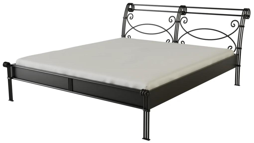 Nábytek ATIKA s.r.o. Kovová postel BELLA Povrchová úprava: černá, Rozměr: 100 x 200 cm