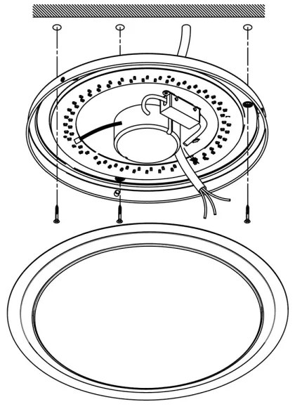 Eglo 96818 - LED RGBW Stmívatelné stropní svítidlo COMPETA-C LED/17W/230V