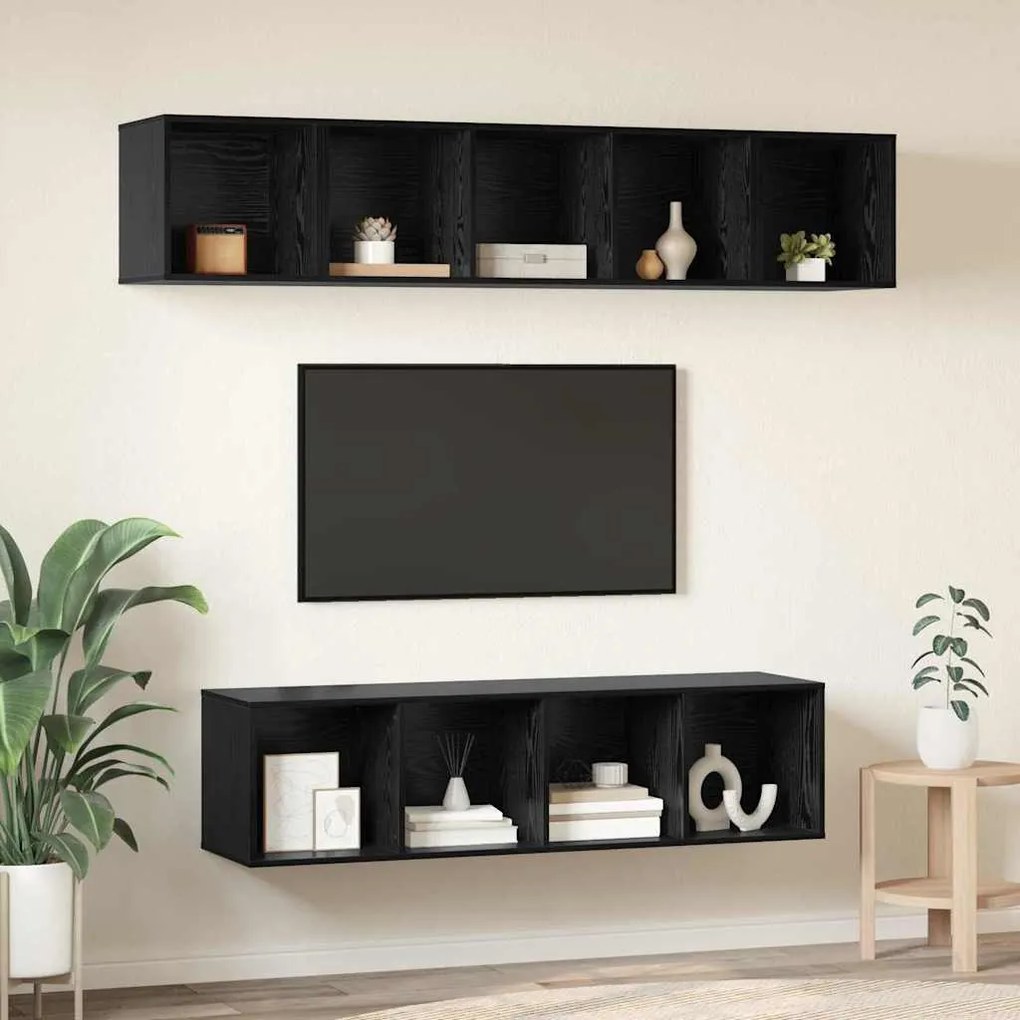 Sestava TV skříněk 4 ks Černý dub Kompozitní dřevo 3393421