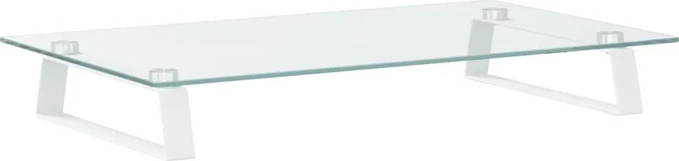 vidaXL Stojan na monitor 60 x 35 x 8 cm tvrzené sklo a kov [374220] Barva: Černá
