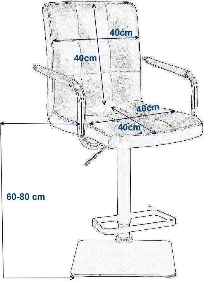 LuxuryForm DESIGN Barová židle VERONA na černém talíři - šedá
