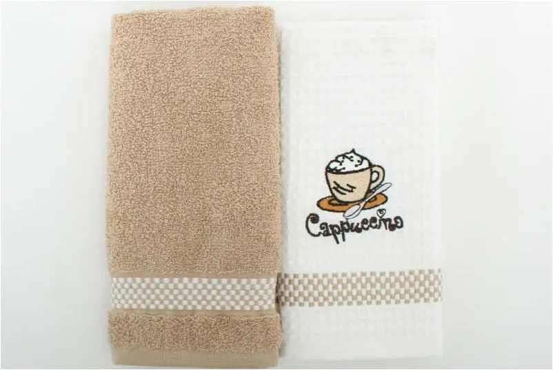 Sada 2 ručníků Coffee, 45x70 cm