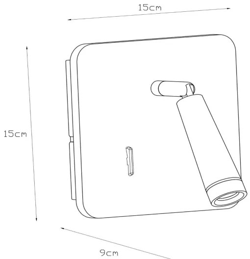 Lucide 77282/03/31 - LED Nástěnné bodové svítidlo OREGON LED/4W/230V USB bílá