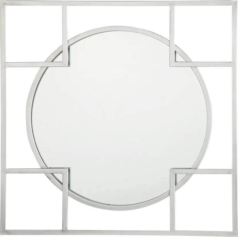 Nástěnné zrcadlo 71 x 71 cm stříbrné APOLIMA