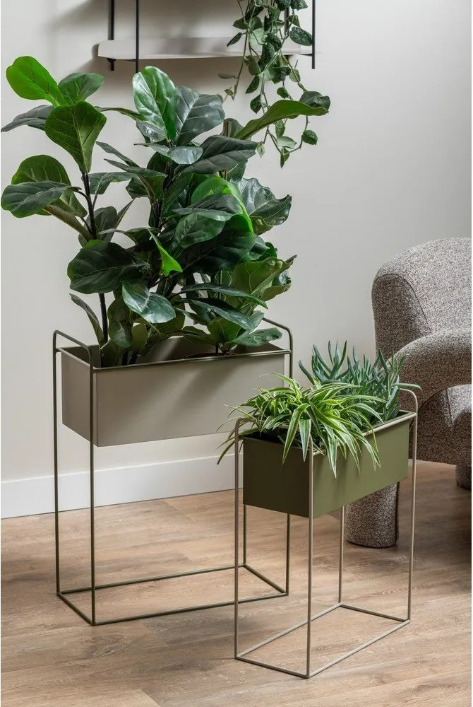 Kovové stojany na květiny v sadě 2 ks (výška 65 cm) Reina – PT LIVING