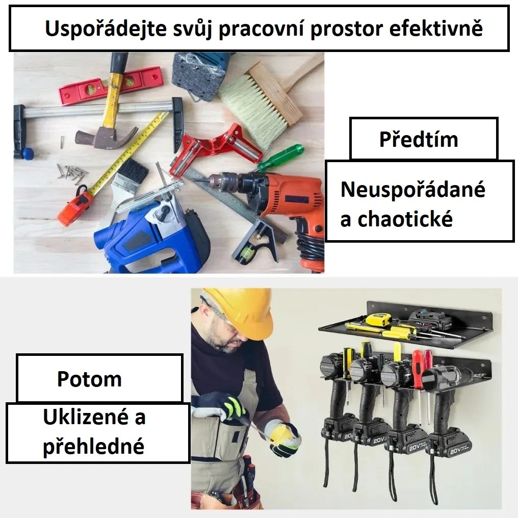 Dílenský organizér elektrického nářadí, nástěnný TA10012