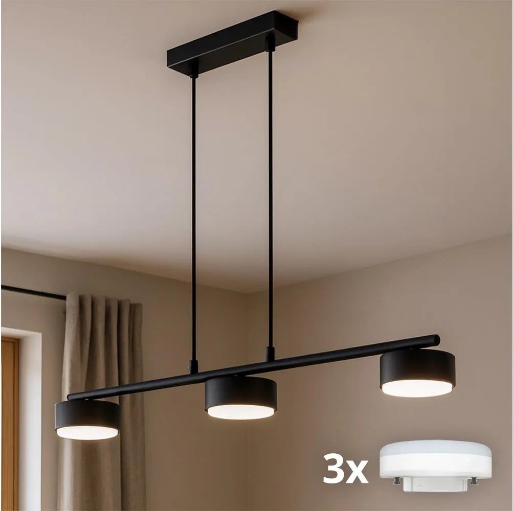 Brilagi - LED Lustr na lanku MONO 3xGX53/30W/230V černá