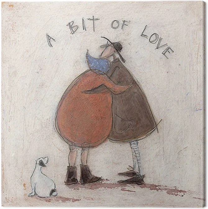 Obraz na plátně Sam Toft - A Bit of Love, (30 x 30 cm)