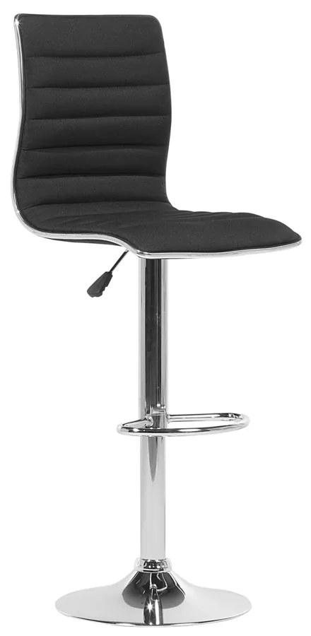 Černá čalouněná barová židle LUCERNE