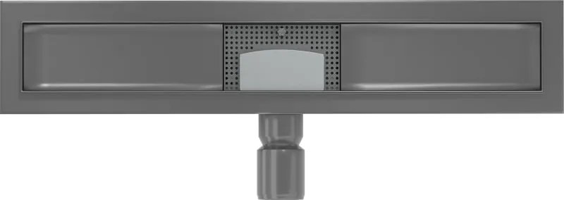 Mexen Flat tělo pro lineární odtok 60 cm, gun gray kartáčovaný - 1E15060