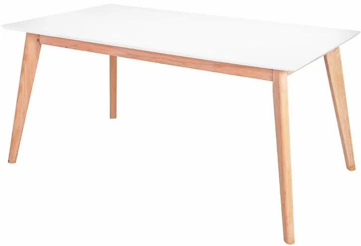 Danish style Jídelní stůl Milenium, 160 cm, bílá/dub, bílá / dub 5382