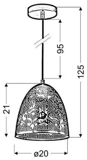 Lustr na lanku SFINKS 1xE27/60W/230V