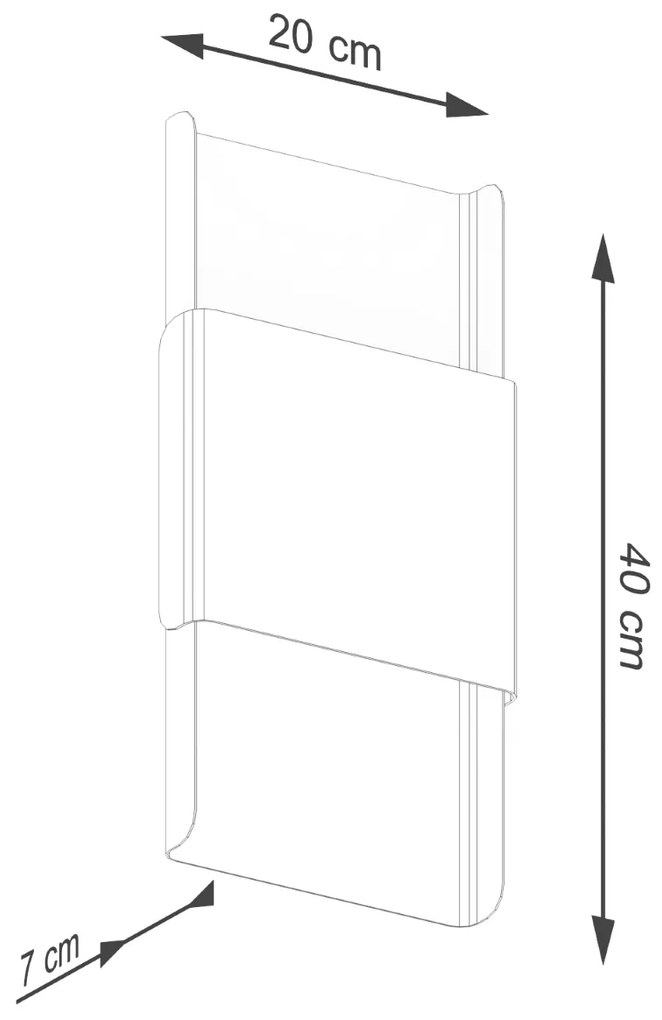 Sollux Lighting Nástěnné svítidlo DURLIN zlaté/Černá
