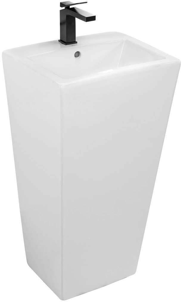 Rea Daria, volně stojící umyvadlo 440x380x840mm, bílá lesklá, REA-U9900