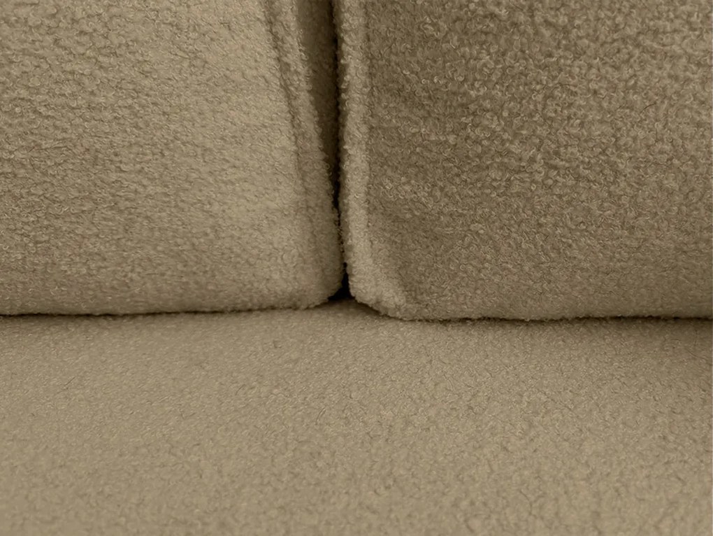 Rozkládací oboustranná sedací souprava do L SMART BOUCLE 232x143 cm, tmavě béžová