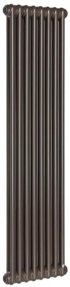 Instalprojekt Koupelnový radiátor TUBUS 2 černá barva Barva radiátoru - Černá, Rozměr radiátoru - 212 × 1500 mm, výkon 449 W, Typ připojení - Boční RADTUB21500431