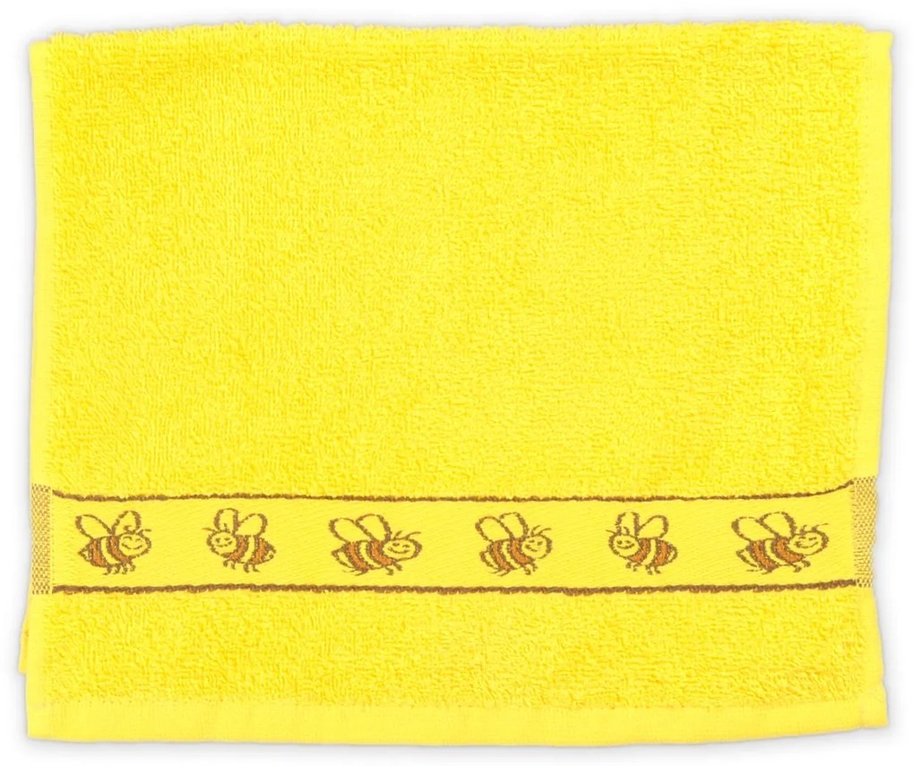 Dětský ručník KIDS žlutý 30x50 cm