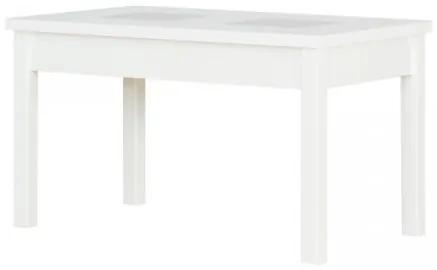 Obdélníkový stůl se sklem (bílý)