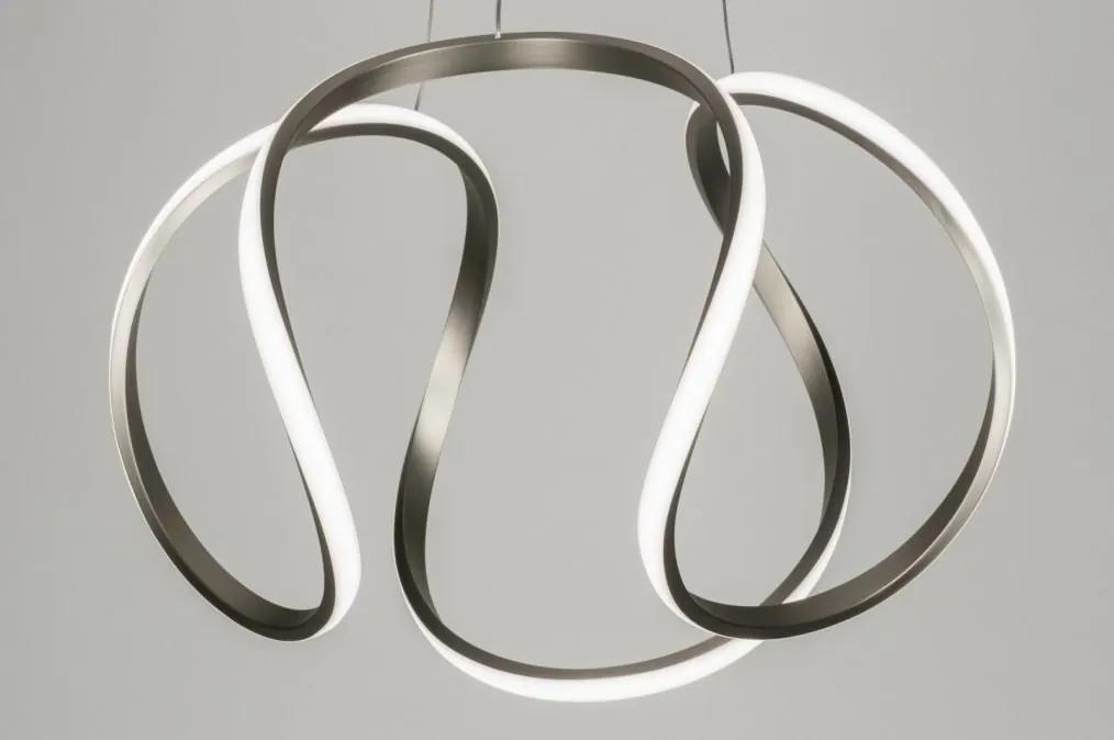 Závěsné designové LED svítidlo Corinthia Silver